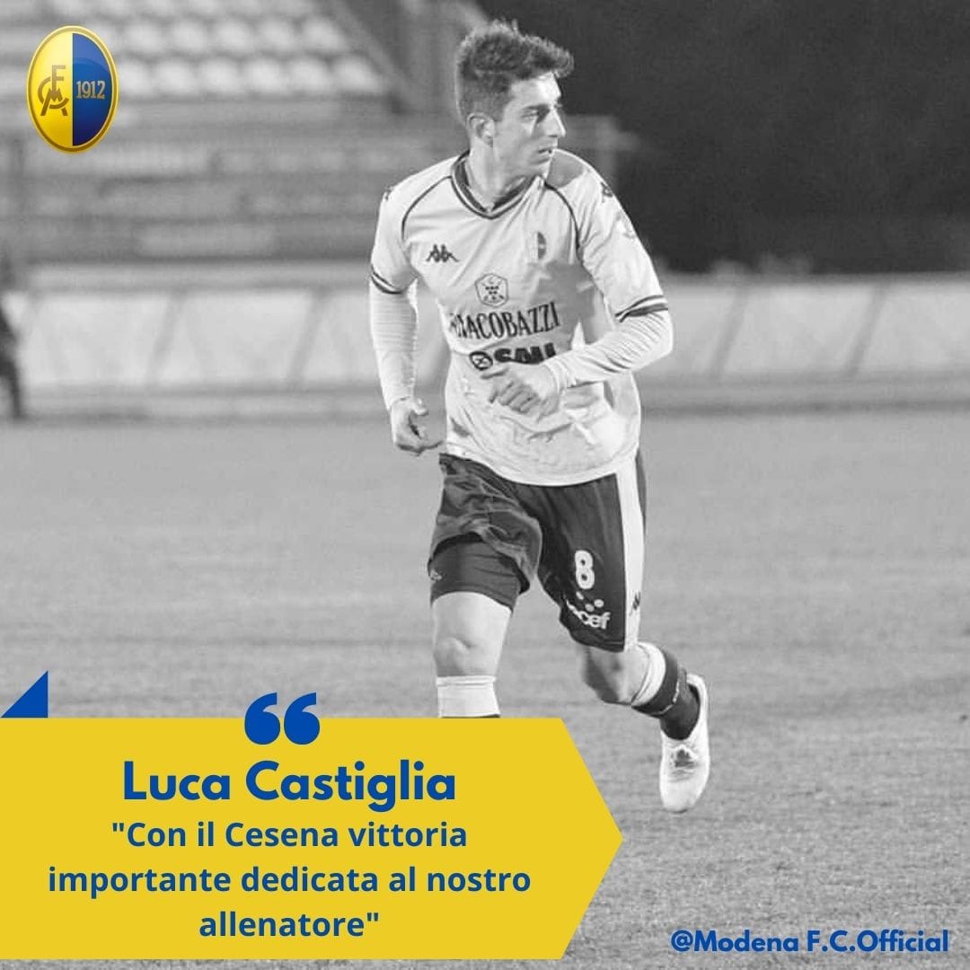 Castiglia: "Contro il Cesena vittoria importante" - Modena FC