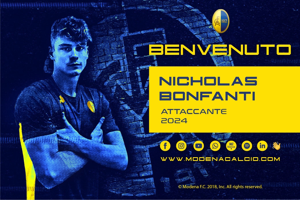 Ingaggiato Nicholas Bonfanti - Modena FC